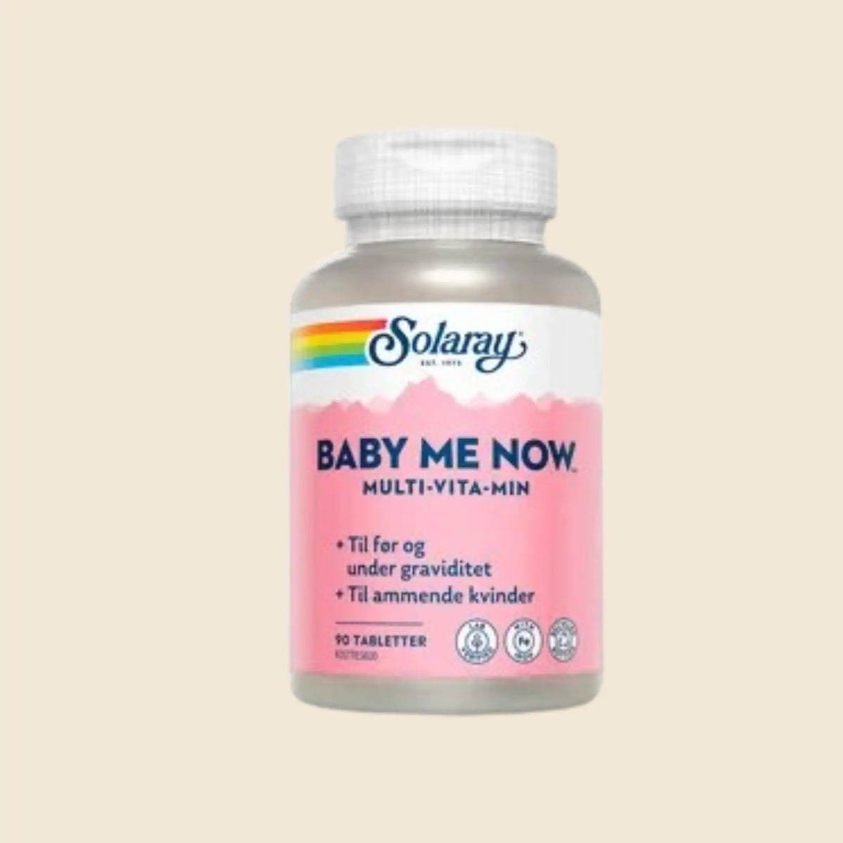 Solaray Baby-Me-Now. Multivitamin. 150 tabletter – Gravidtid