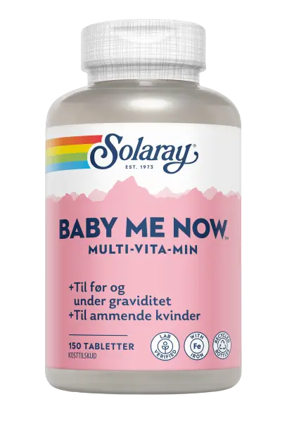 Solaray Baby-Me-Now. Multivitamin. 150 tabletter – Gravidtid
