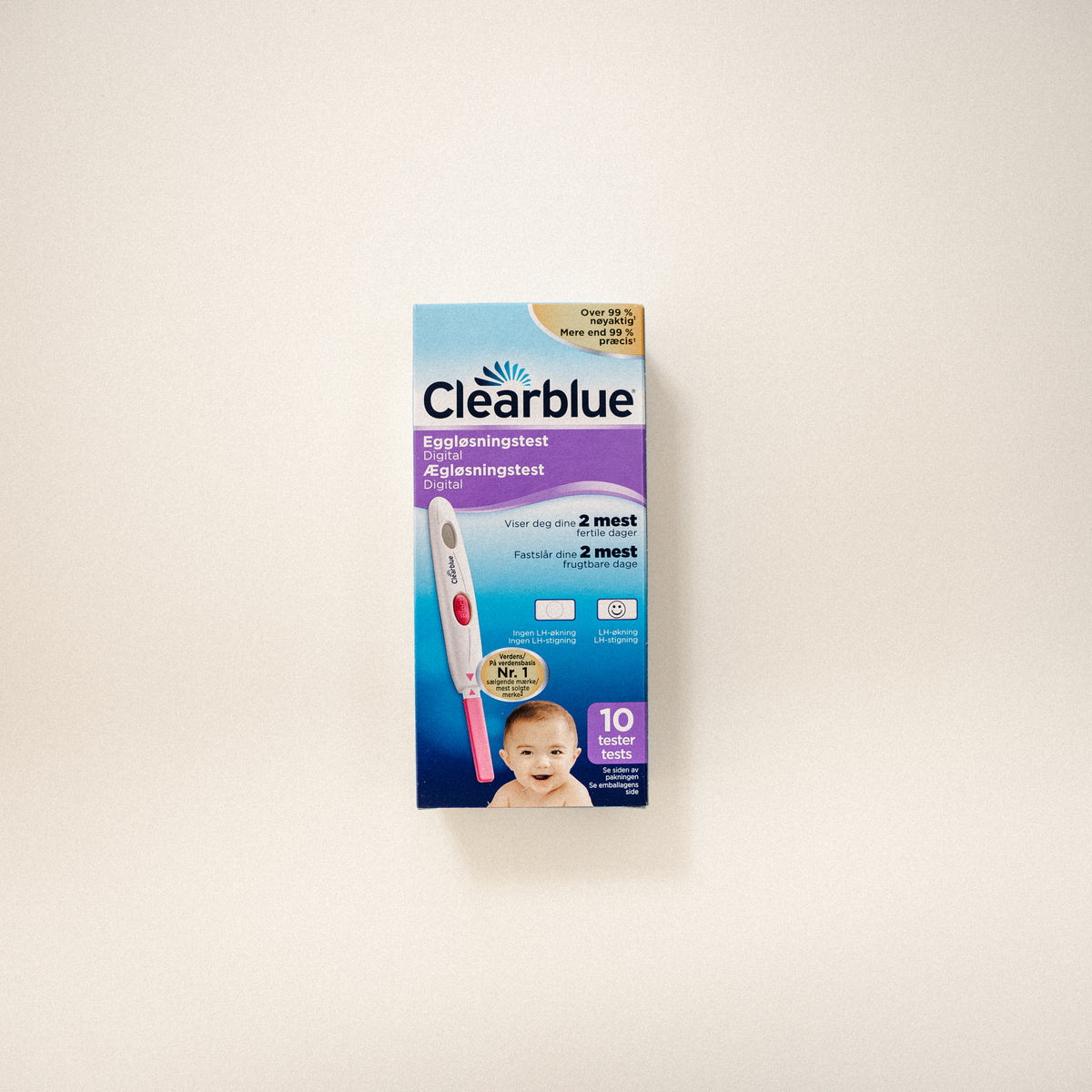 Clearblue Digital Ægløsningstest 10 stk. – Gravidtid